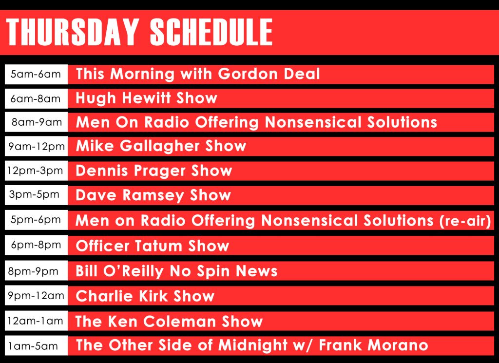 Radio Schedule